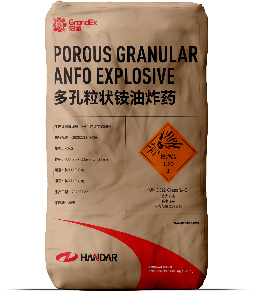 Porous Granular ANFO Explosive for Surface blasting | Handar